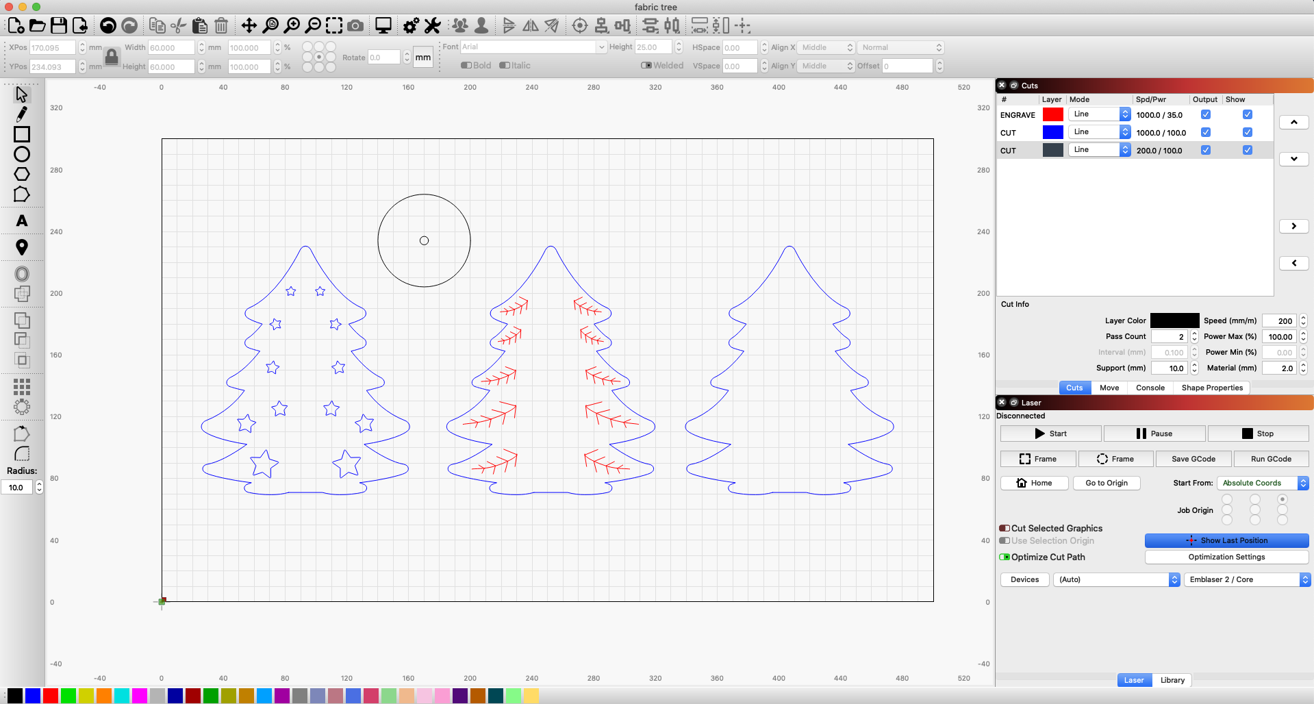 Fabric Christmas Tree – Darkly Labs
