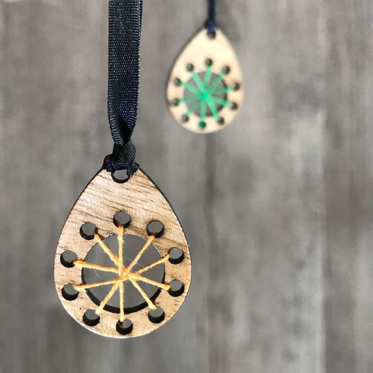 Lesson 5: Wood and Thread Pendant – Darkly Labs